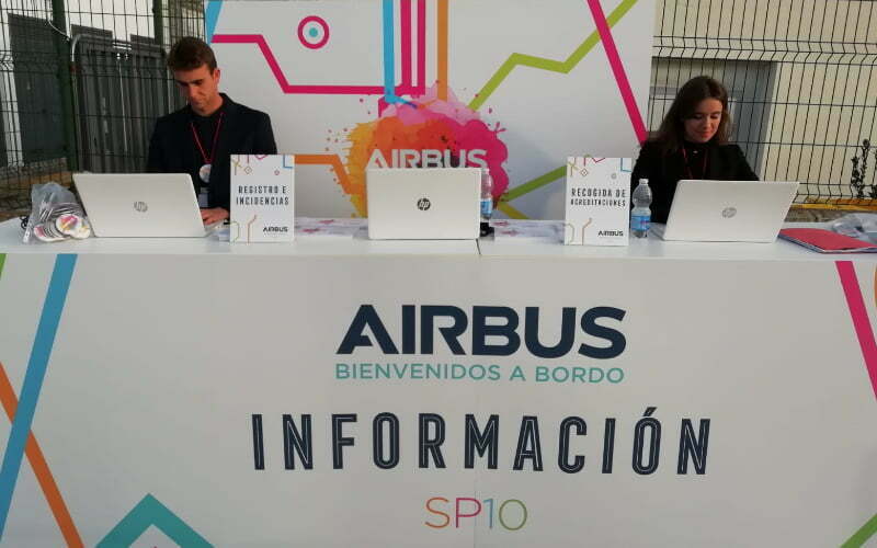 Celebración aniversario Airbus Sevilla - agencia de azafatas, agencia ...